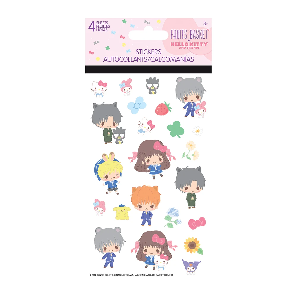 Five Below Hello Kitty And Friends® And Fruits Basket Stickers 4 Sheets ...