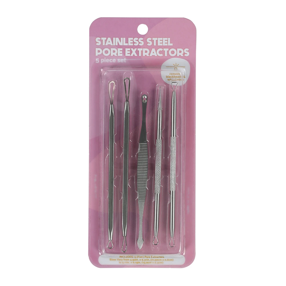 Five Below Stainless Steel Pore Extractors 5-Piece | Hamilton Place