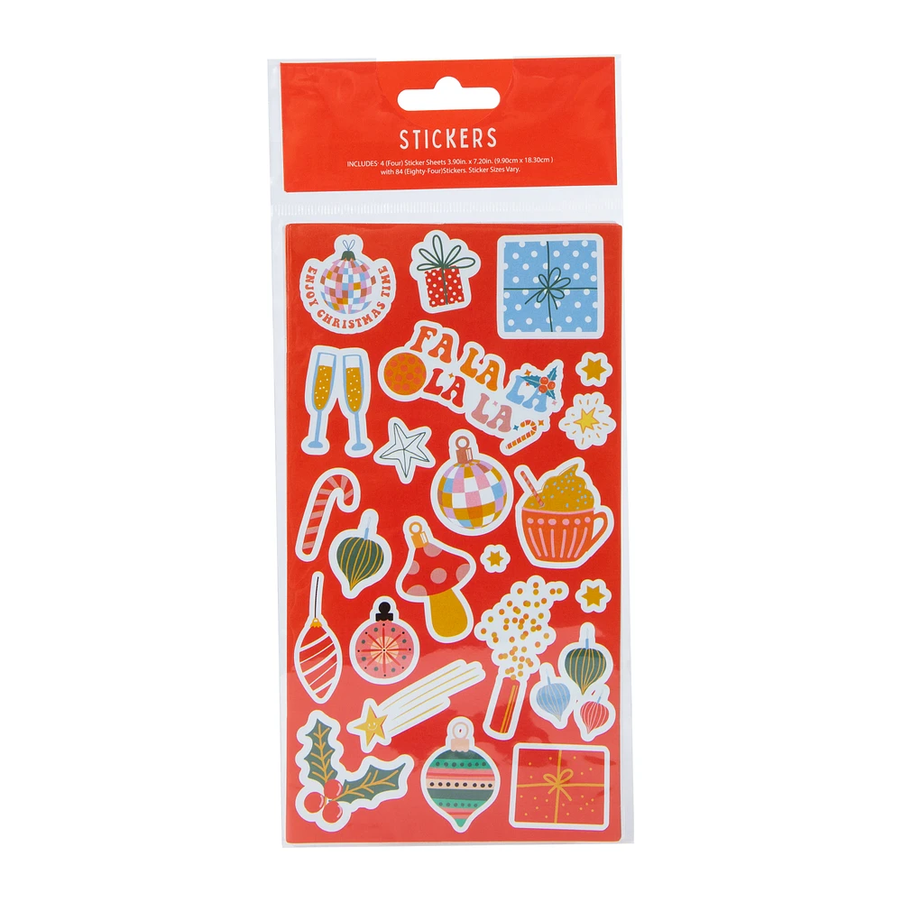Five Below Winter Stickers, 4 Sheets | Hamilton Place