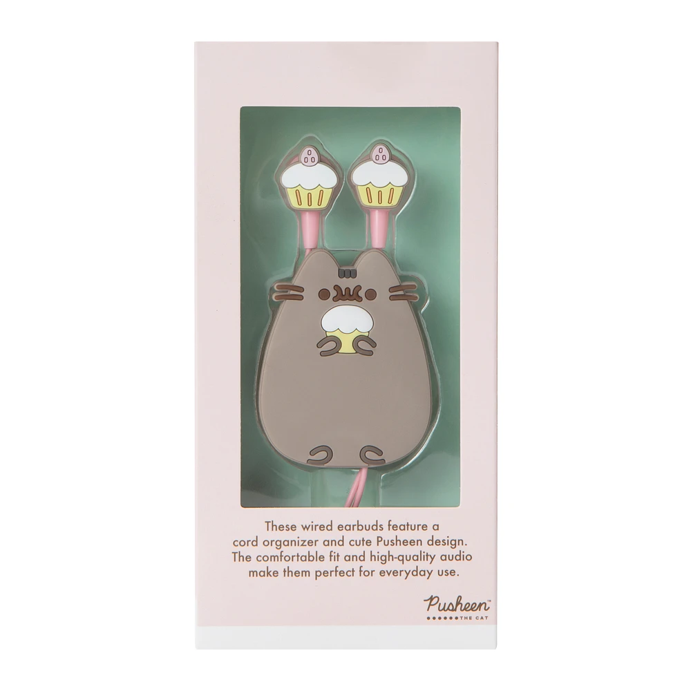 Five Below Pusheen The Cat™ Earbuds & Cord Organizer With Microphone ...