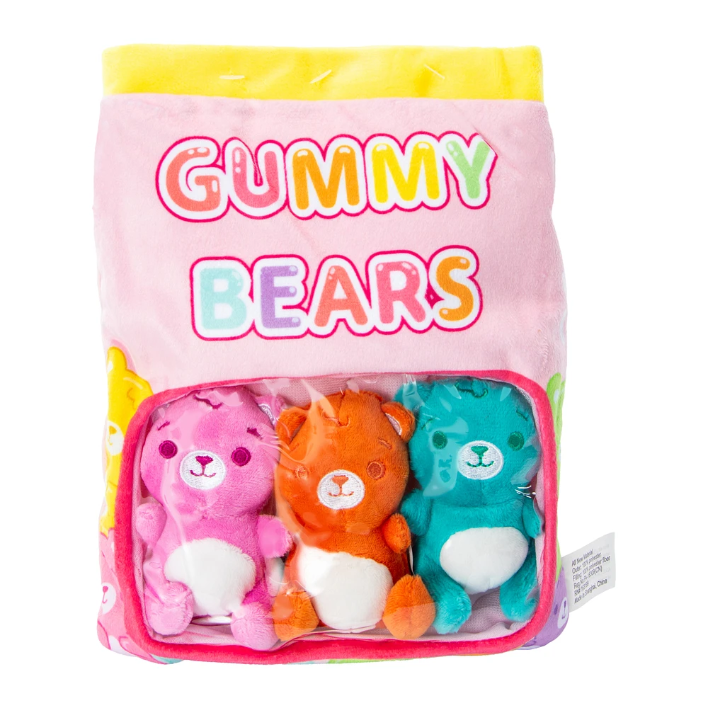 Five Below Plush Gummy Bears Bag 4-Piece Set | Hamilton Place