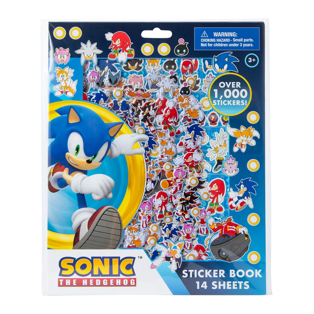Five Below Sonic The Hedgehog™ Sticker Book With Over 1000 Stickers at ...