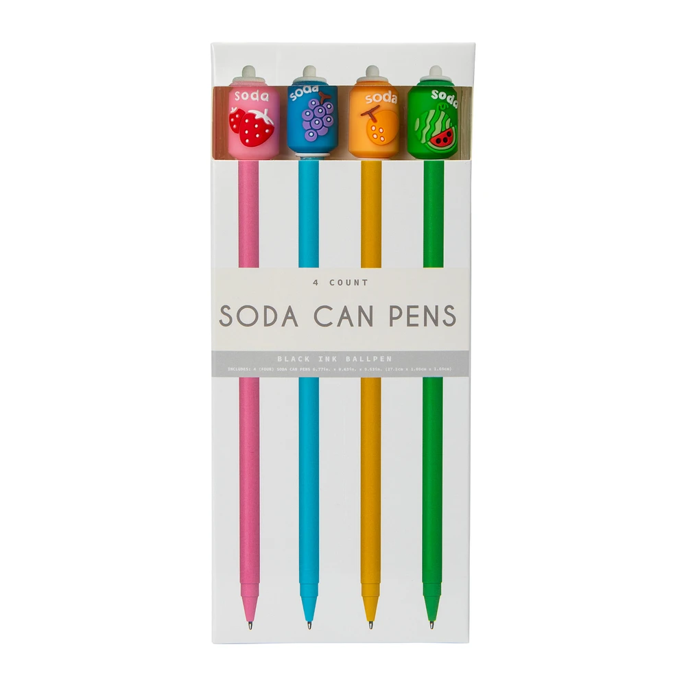 Five Below Soda Can Pens 4-Count | Hamilton Place