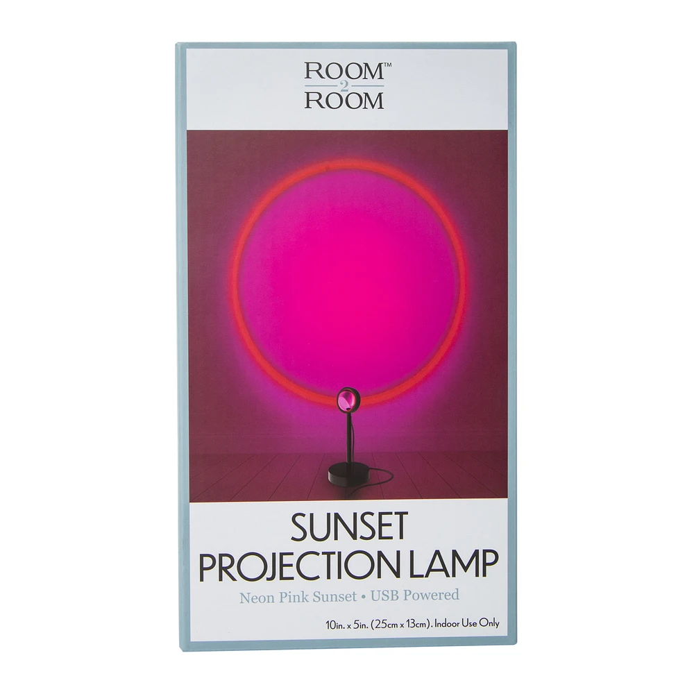 Five Below Sunset Projection Lamp 10in x 5in | Hamilton Place
