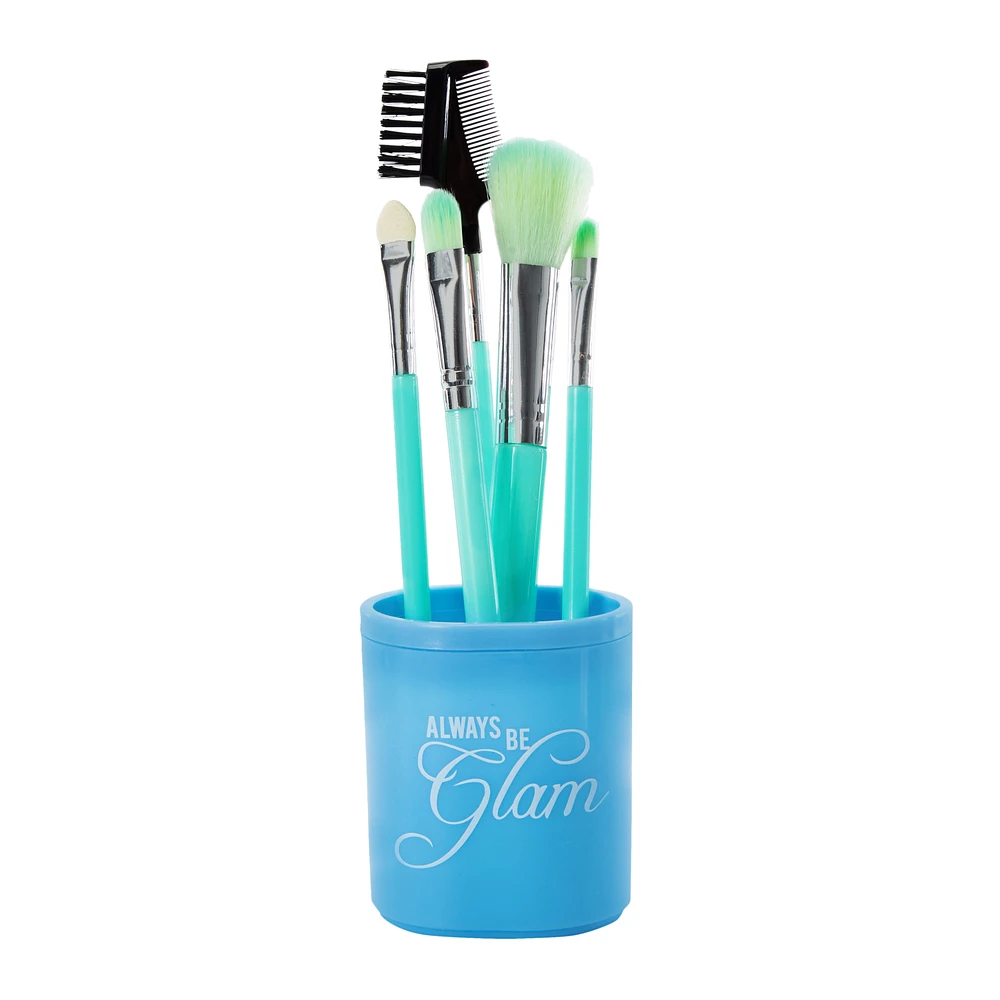 Five Below Makeup Brush Set With Holder 6-Piece | Hamilton Place