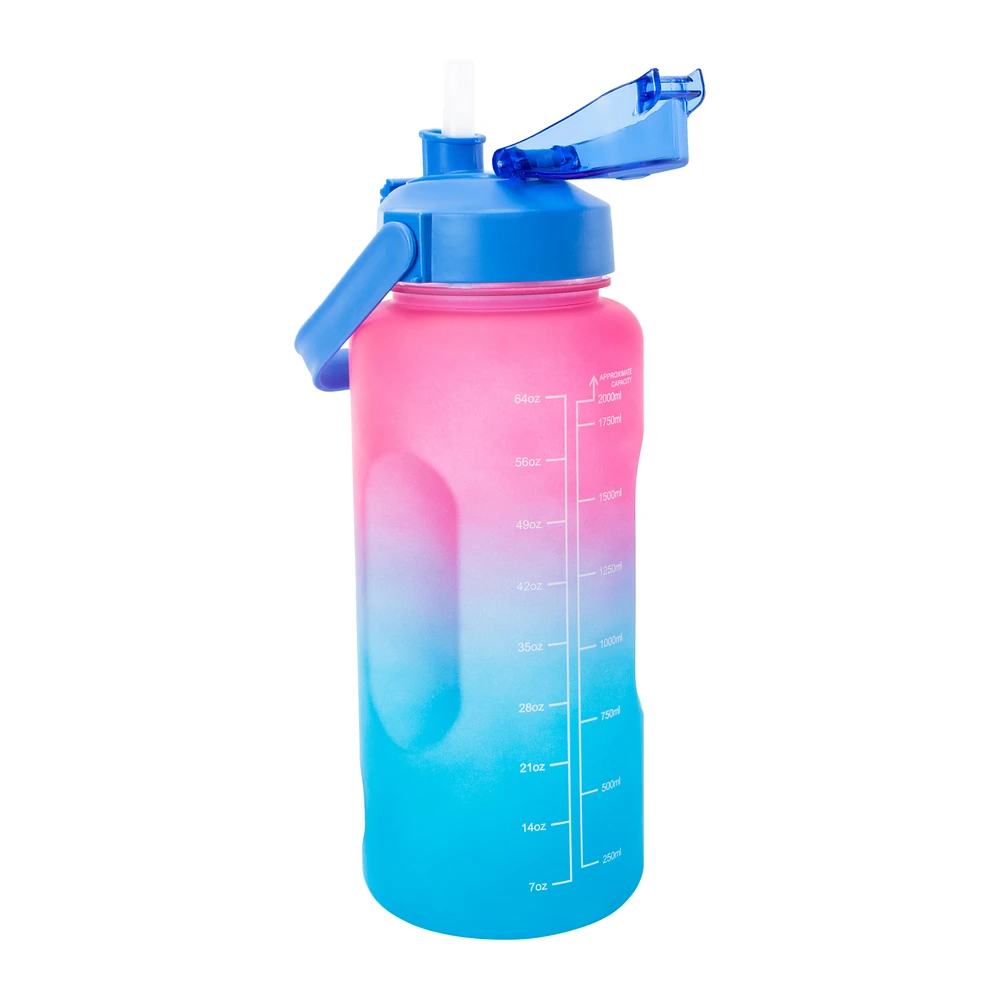 Five Below Motivational Hydration Tracker Water Bottle 64oz | Hamilton ...