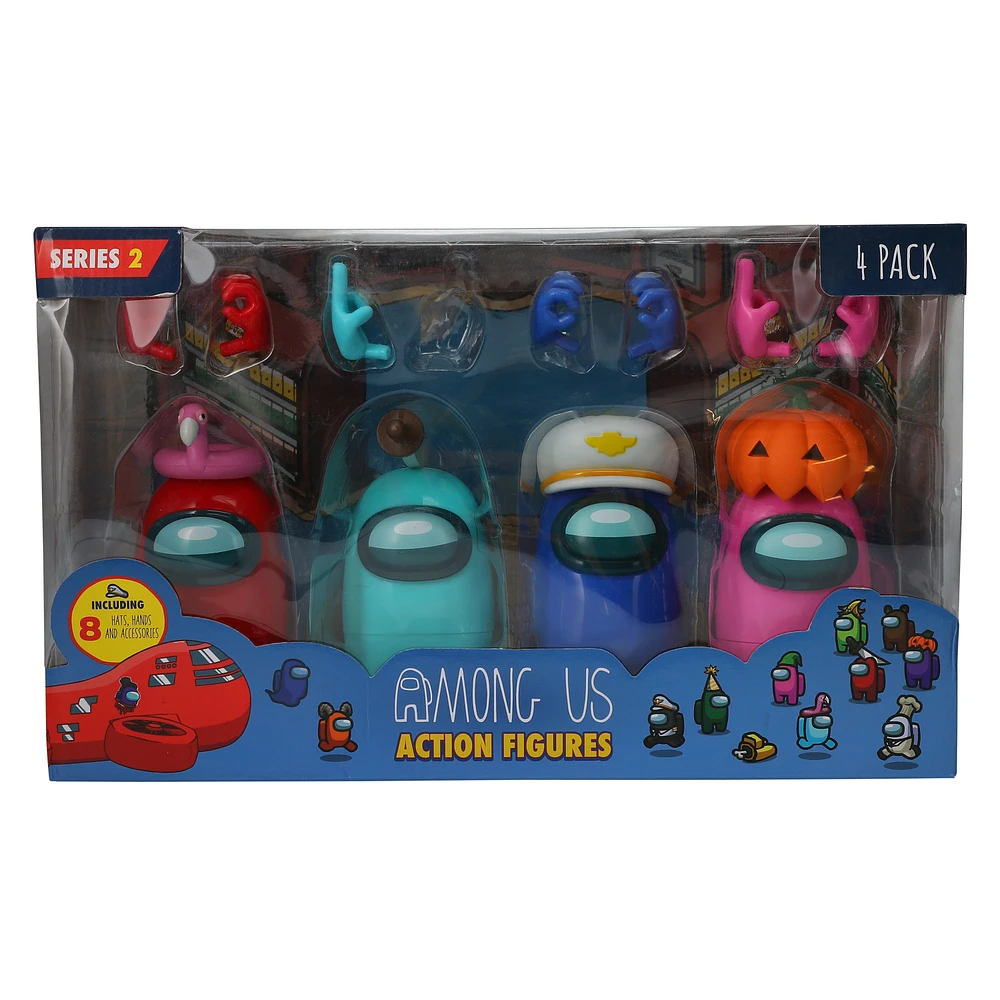 Five Below Among Us Action Figures 4-Pack Series 2 | Hamilton Place
