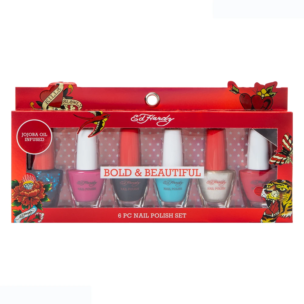 Five Below Ed Hardy Nail Polish 6-Piece Set | Hamilton Place