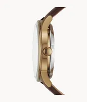 FOSSIL 48mm Flynn Automatic Leather Watch at Mall of America® in ...