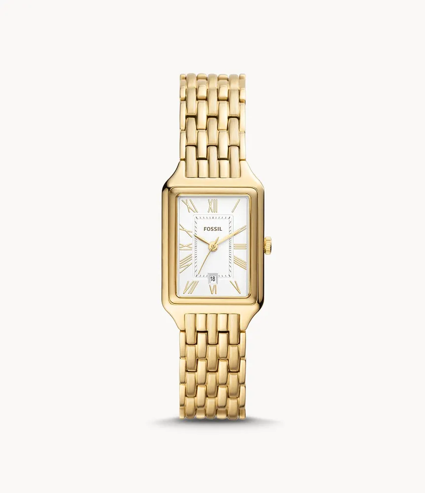FOSSIL Raquel Three-Hand Date Gold-Tone Stainless Steel Watch at Mall ...