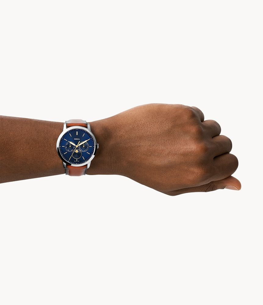FOSSIL Neutra Moonphase Multifunction Brown Leather Watch | Mall of America®