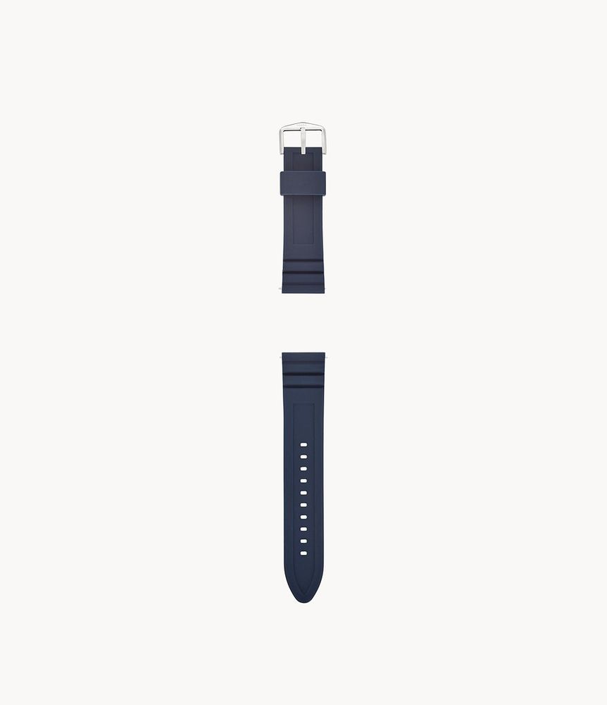 FOSSIL 22mm Dark Blue Silicone Watch Strap at Mall of America® in ...