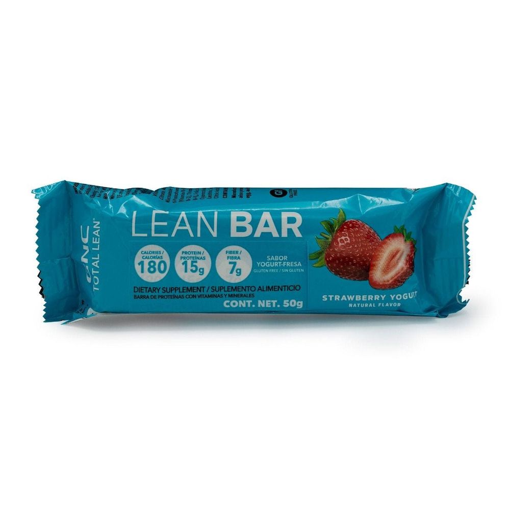 Total Lean Lean Bar Barra de Proteína Total Lean Fresa 50 Gramos ...