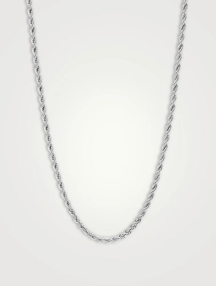 Sterling Silver Rope Chain, Mens Silver Chains, Mens Silver, 54% OFF