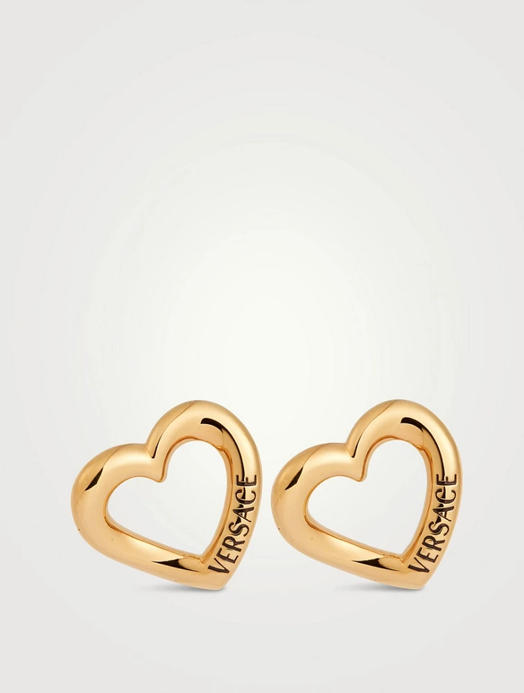 Versace heart earrings store