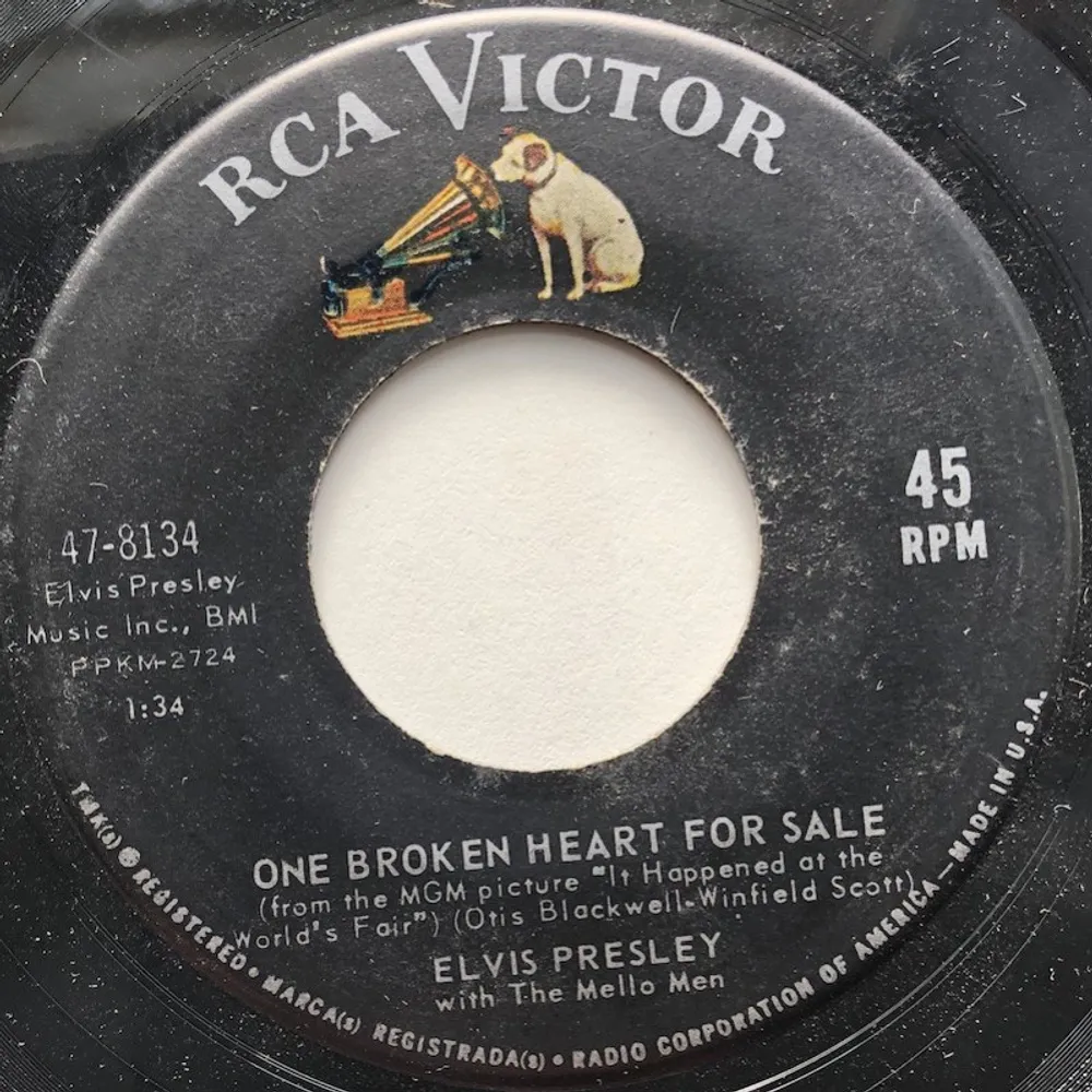 Honest Jons Elvis Presley One Broken Heart For Sale Honest Jons