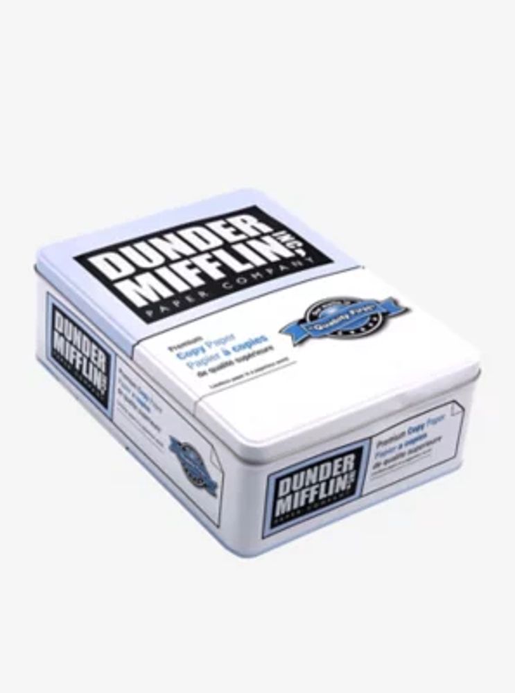 Boxlunch The Office Dunder Mifflin Throw in Collectible Tin - BoxLunch ...