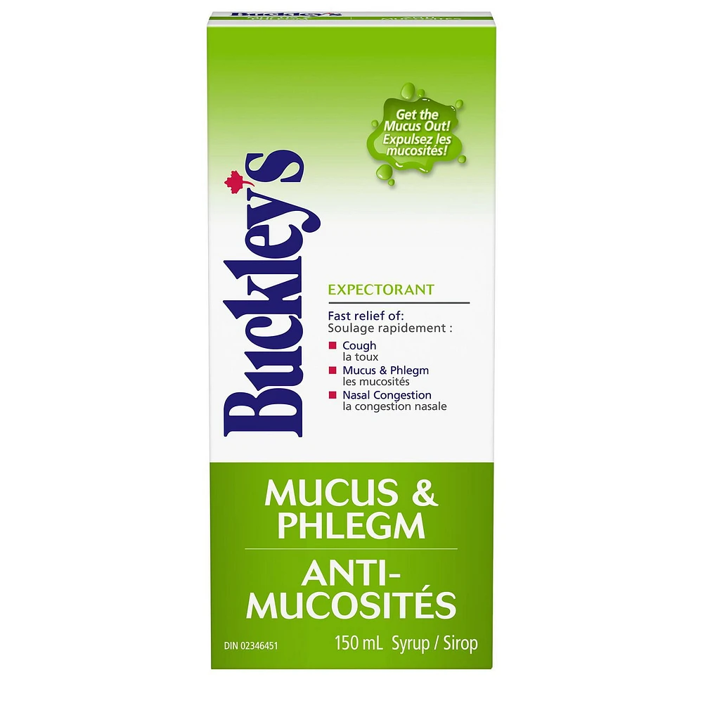 Buckley's Mucus & Phlegm Cough Syrup - Buckley's Syrups, 150 mL sucrose ...