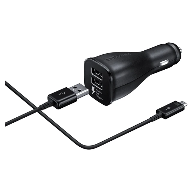 Samsung Adaptive Fast Charging Dual-Port Vehicle Charger (Detachable ...