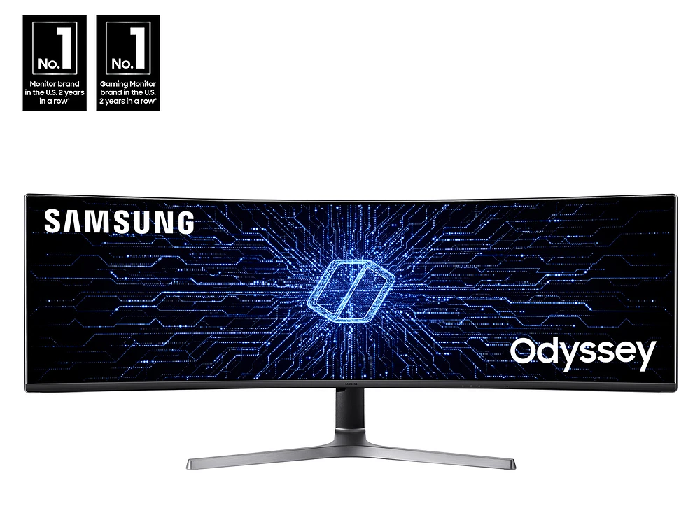 Samsung 49 inch CRG9 Dual QHD Curved QLED Gaming Monitor Monitors ...