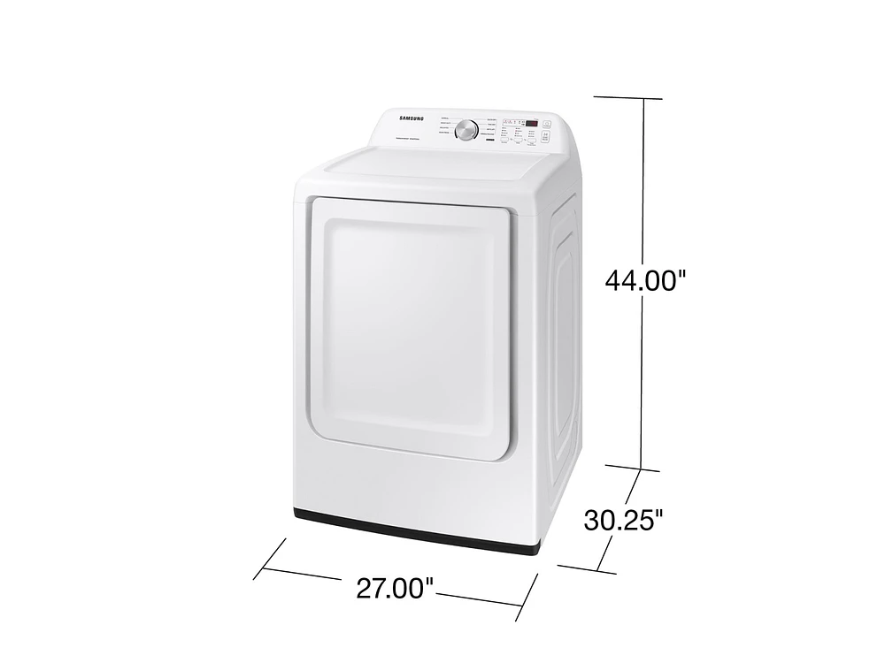 Samsung DVG45T3200W/A3 | 7.2 cu. ft. Gas Dryer with Sensor Dry in White ...