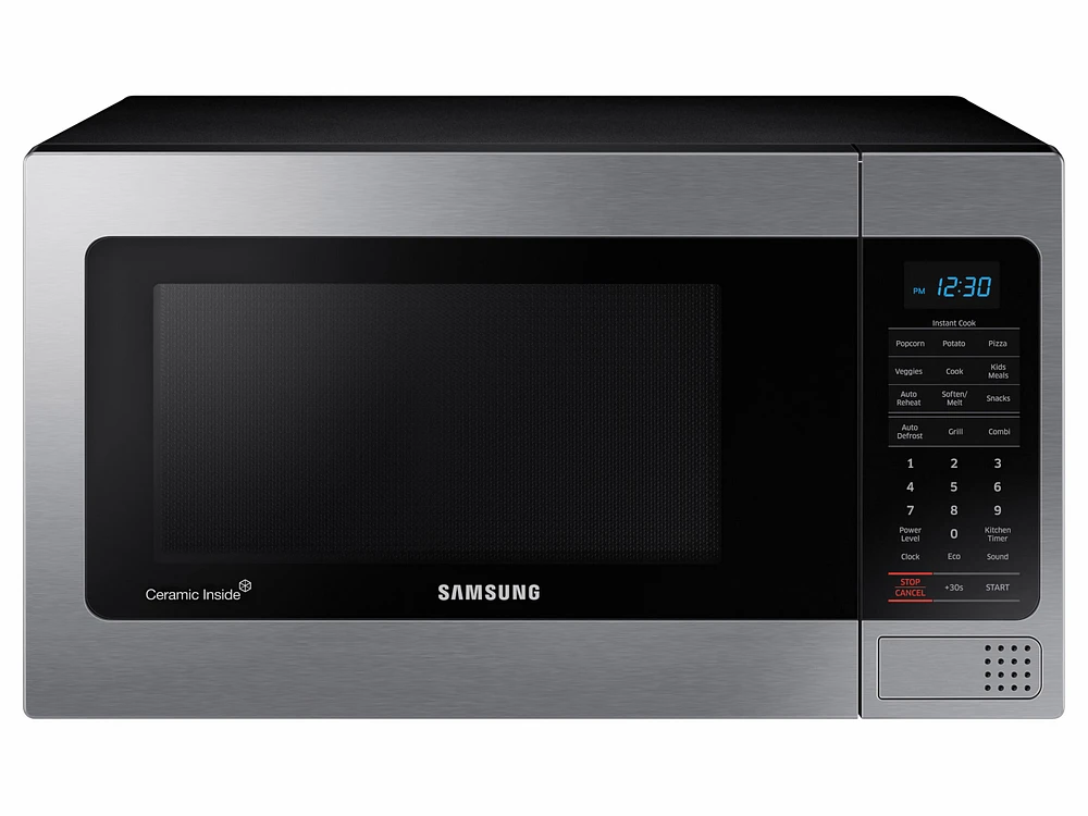 Samsung 1.1 cu. ft Countertop Microwave with Grilling Element in Stainless Steel Microwave ...