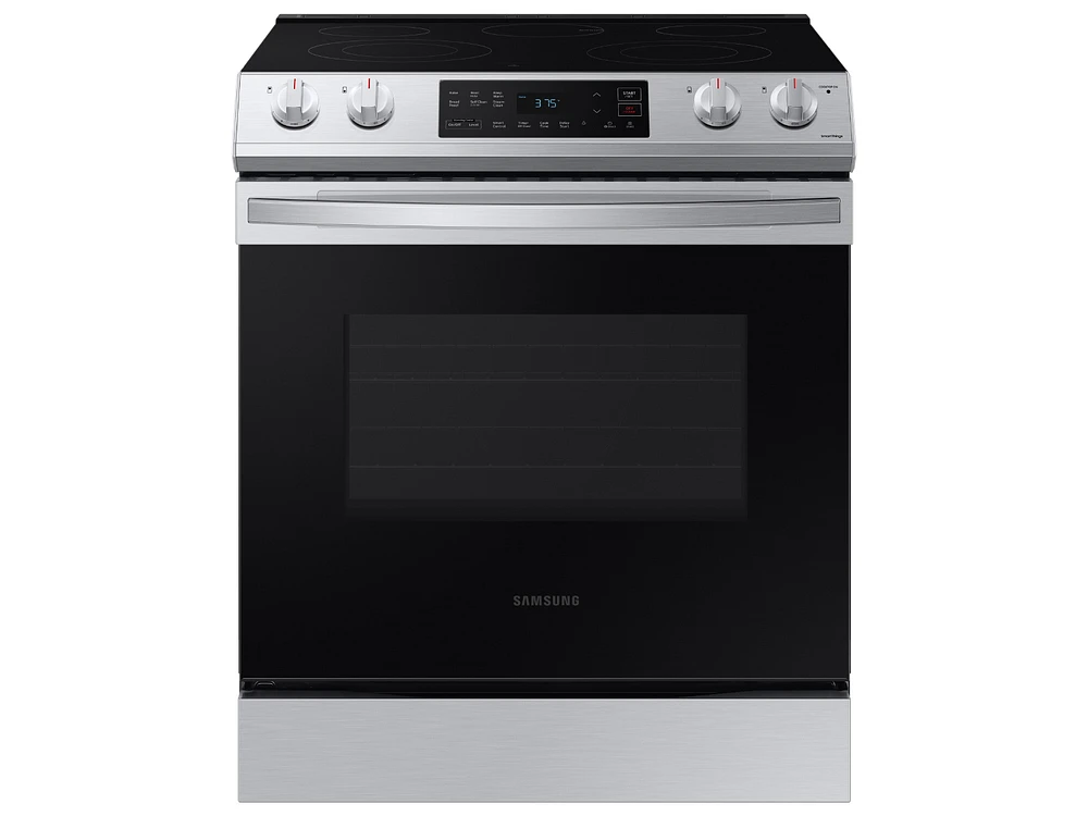 Samsung 6.3 cu ft. Smart Slide-in Electric Range in Stainless Steel ...