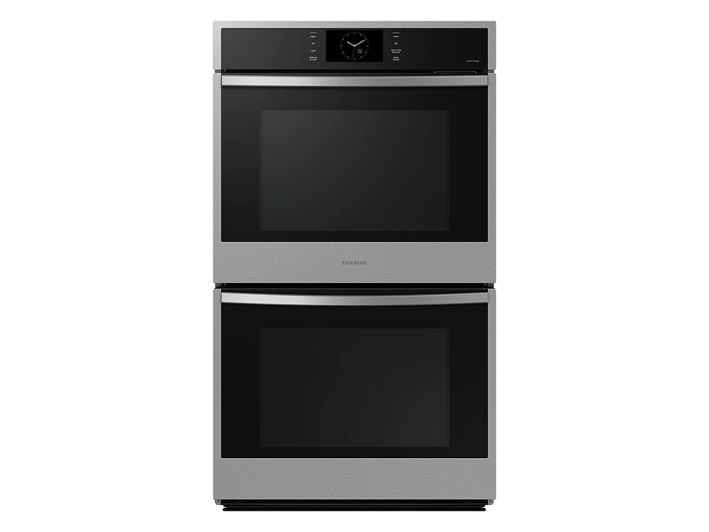 Samsung 30" Double Wall Oven with Steam Cook in Stainless Steel ...