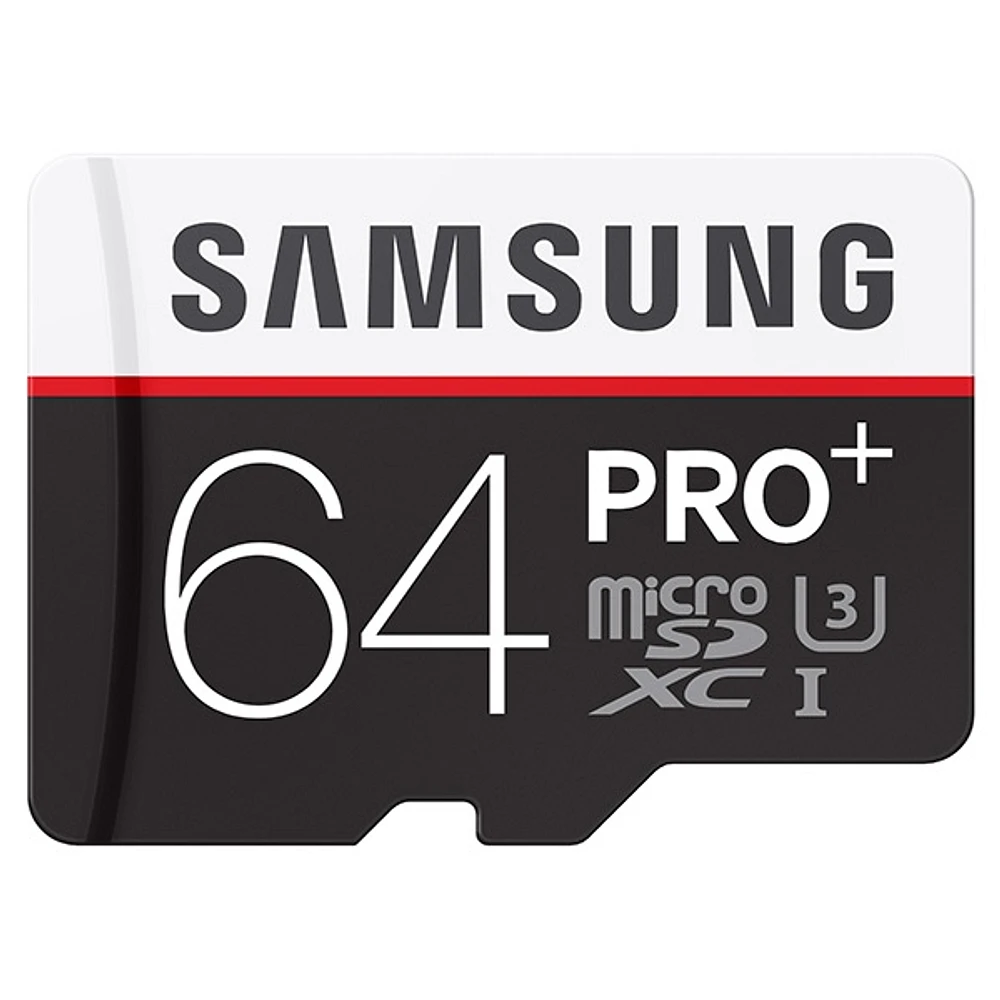 Samsung Micro SD PRO+ 64GB Memory Card w/ Adapter Memory & Storage - MB ...
