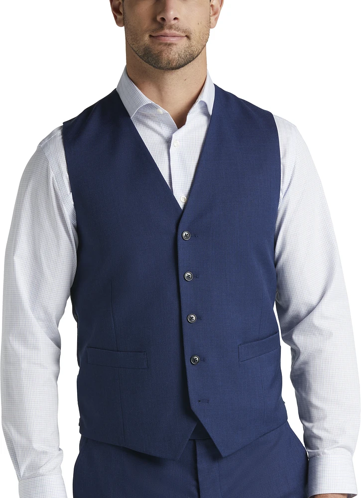 Pronto Uomo Modern Fit Suit Separates Vest, Blue | CoolSprings Galleria