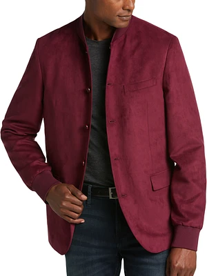 Joseph Abboud Modern Fit Ultrasuede Bomber Jacket | Hamilton Place