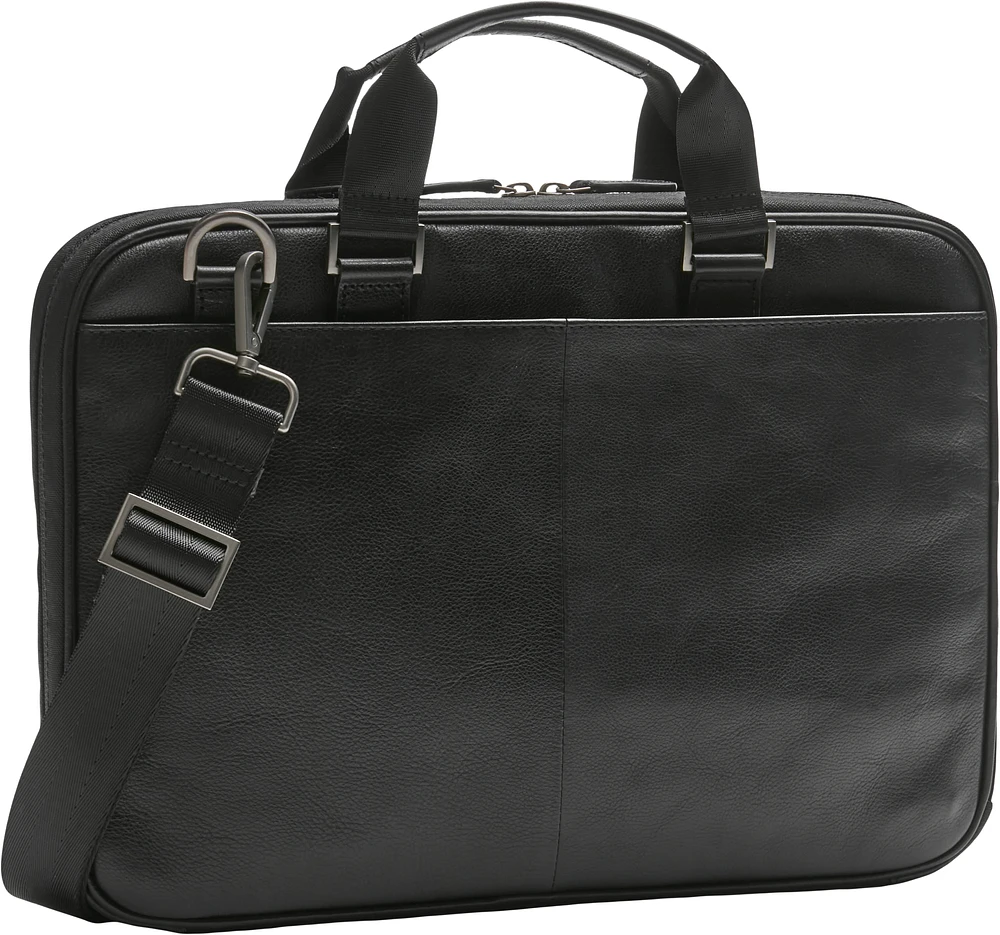 Pronto Uomo Slim Leather Briefcase | Hamilton Place
