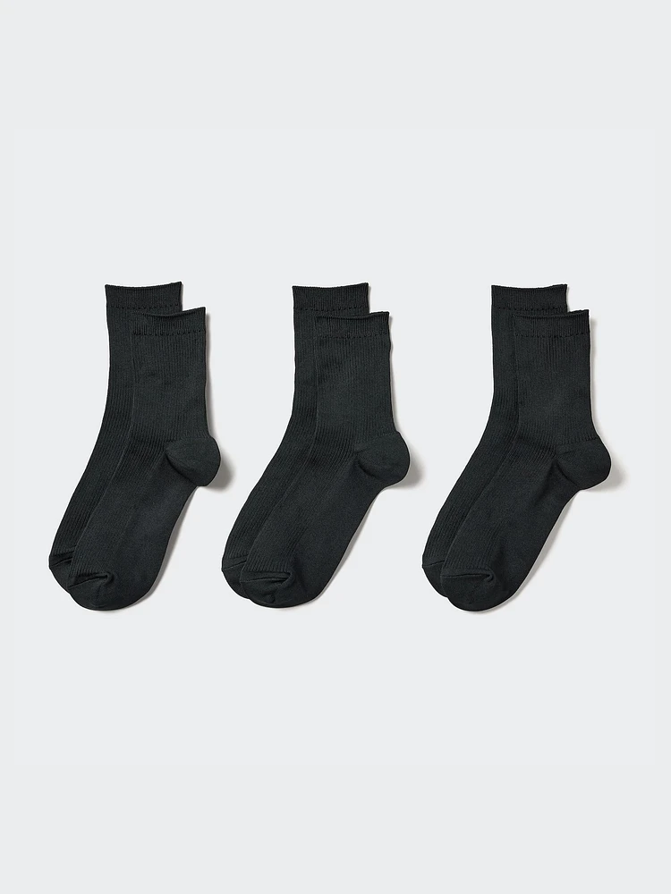UNIQLO Socks (Crew Ribbed, 3 Pairs) | King's Cross