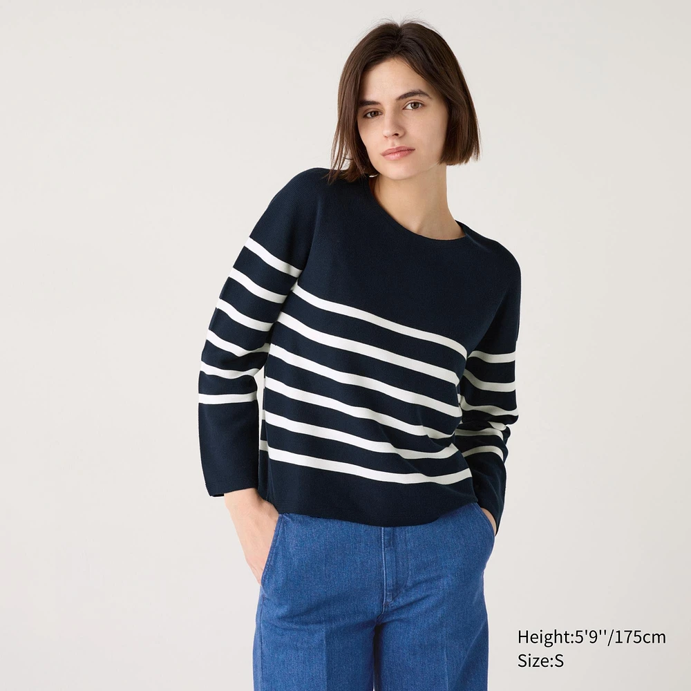 UNIQLO 3D KNIT COTTON CREW NECK SWEATER | Scarborough Town UNIQLO 3D KNIT COTTON CREW NECK SWEATER | Scarborough Town