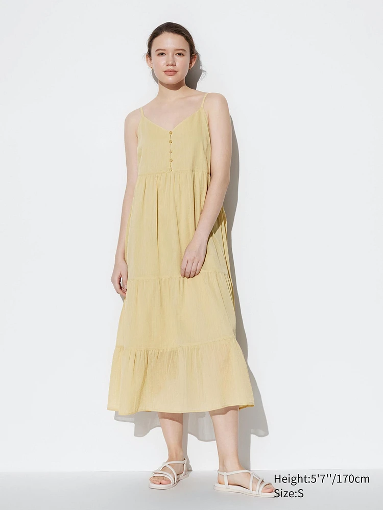 UNIQLO Crinkle Cotton Camisole Dress | King's Cross