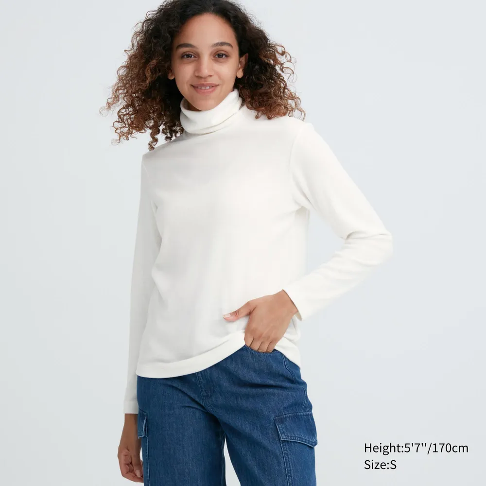 UNIQLO HEATTECH Fleece Turtleneck Long-Sleeve T-Shirt | Pike and Rose