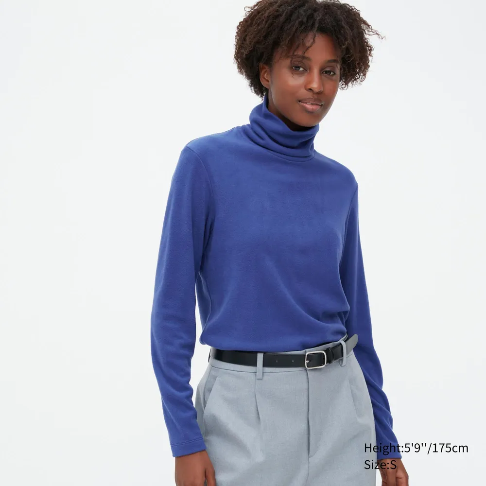 UNIQLO HEATTECH Fleece Turtleneck Long-Sleeve T-Shirt | Pike and Rose