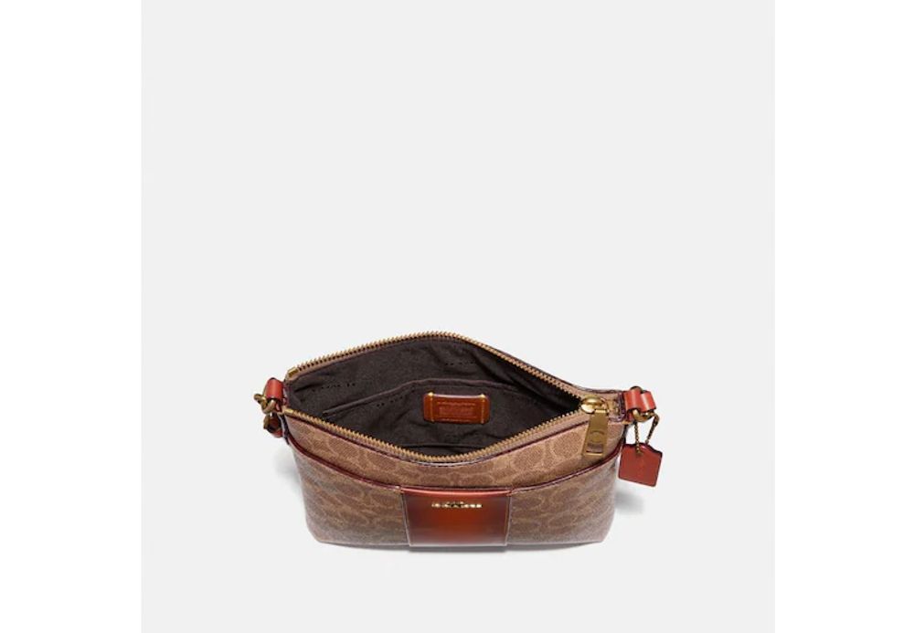 COACH® Kitt Messenger Crossbody In Colorblock Signature Canvas | Mall ...