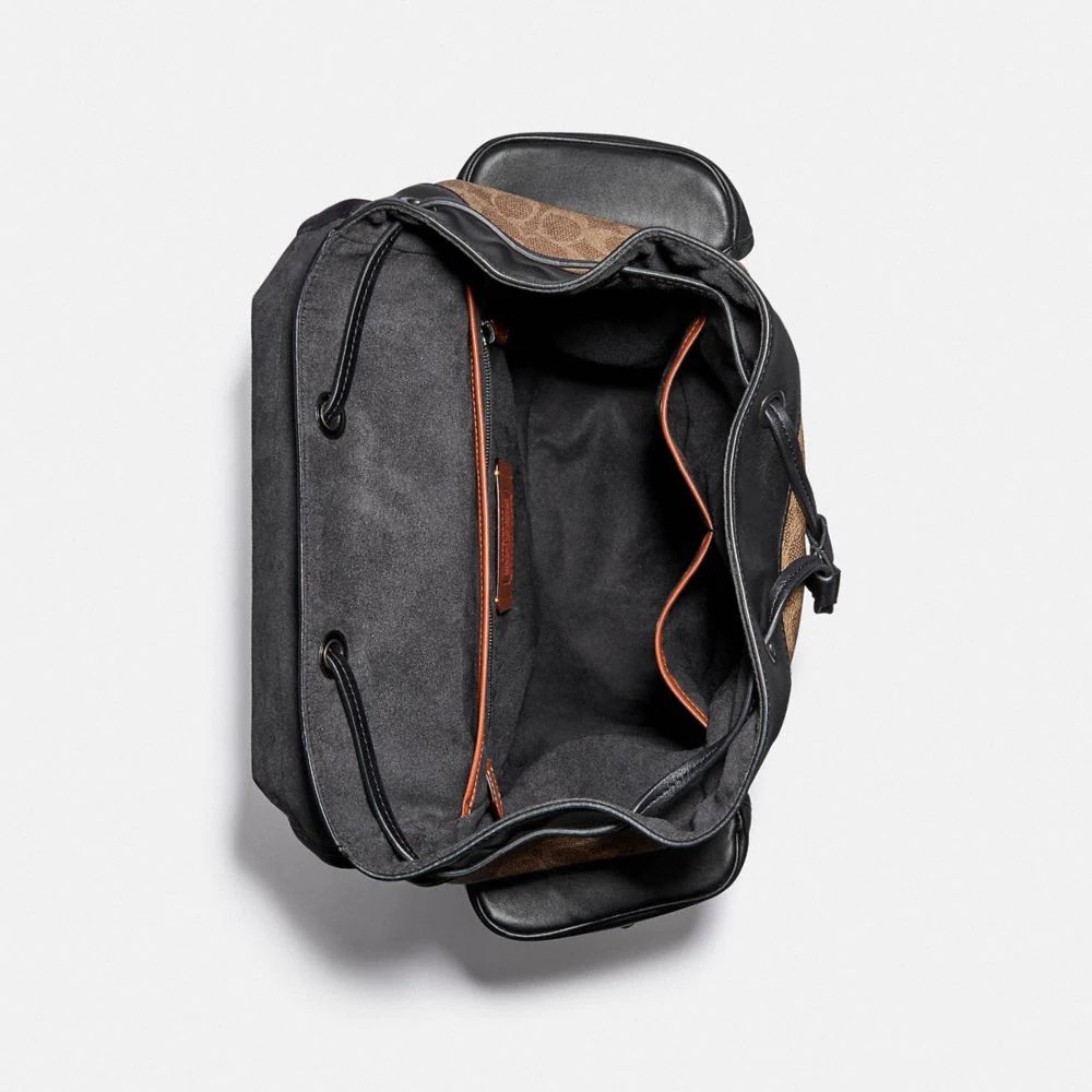 COACH® Hitch Backpack In Signature Canvas With Horse And Carriage Print ...