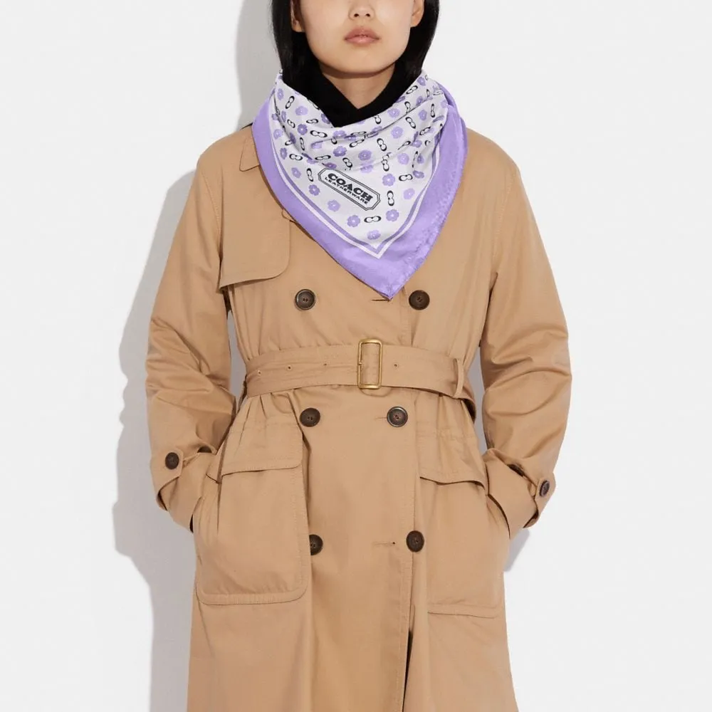 Coach Tea Rose Print Silk Square Scarf | Mall of America®