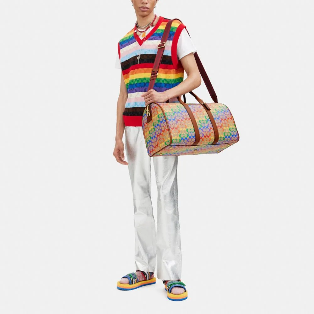 Coach Gotham Duffle In Rainbow Signature Canvas | Mall of America®