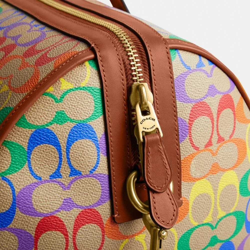 Coach Gotham Duffle In Rainbow Signature Canvas | Mall of America®