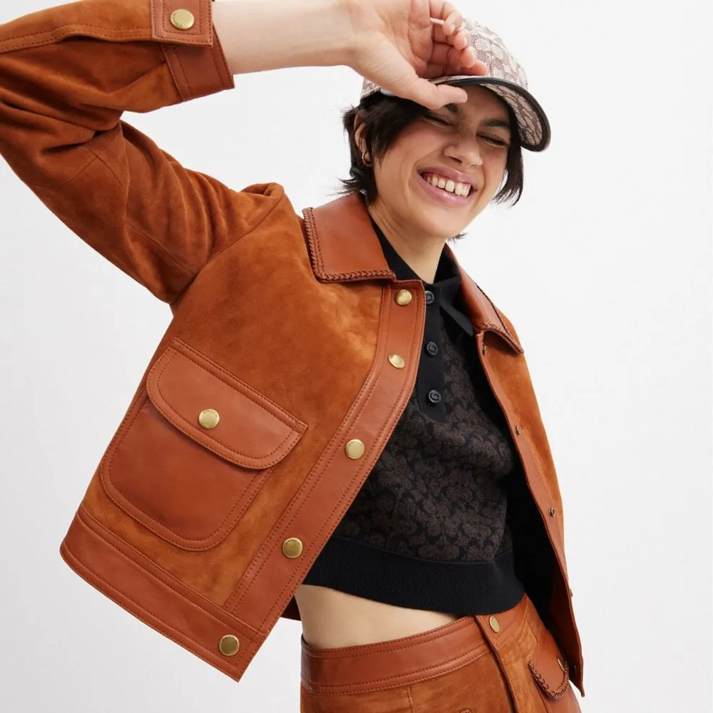 Coach Braided Suede Jacket | Mall of America®