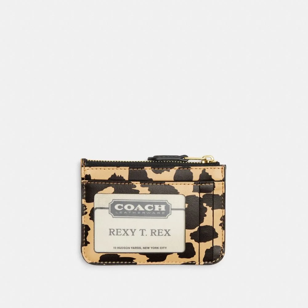 Coach Mini Skinny Id Case With Leopard Print | Mall of America®