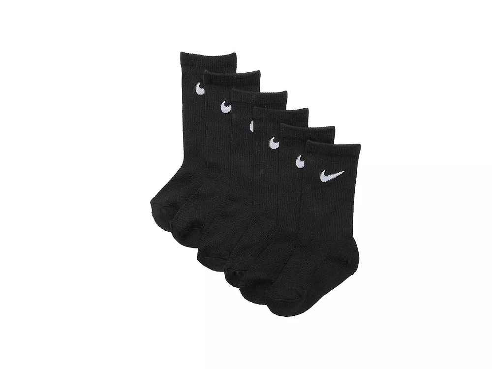 Nike Solid Kids' Crew Socks - 6 Pack | Hamilton Place