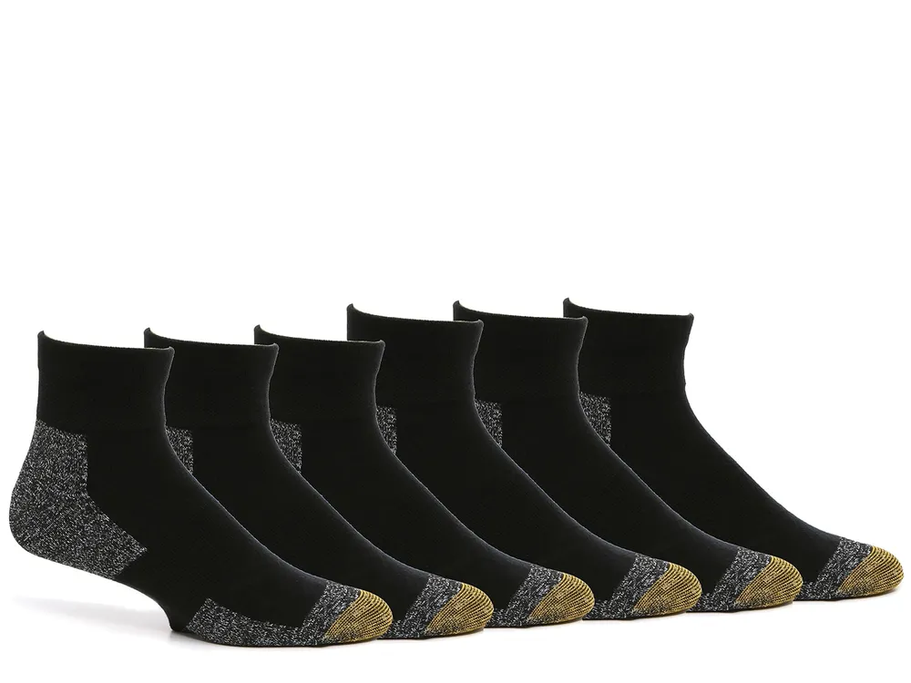 Gold Toe Solid Men's Ankle Socks - 6 Pack | Hamilton Place