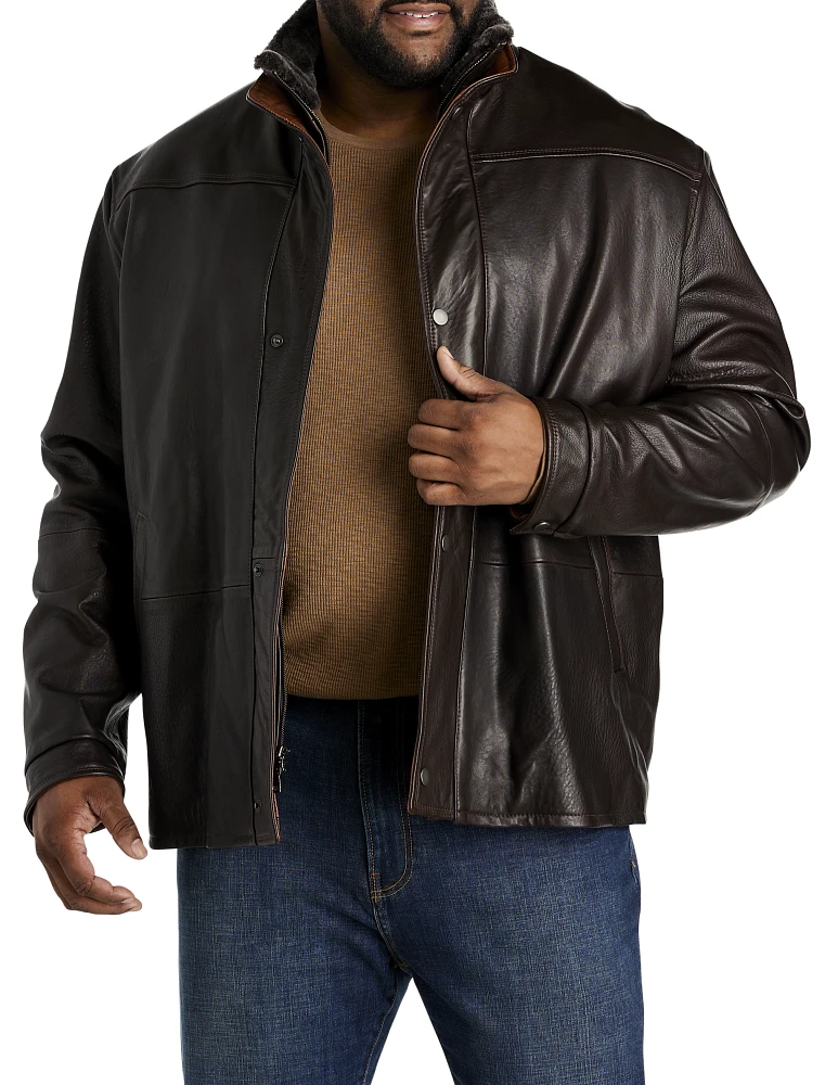 Remy Double-Collar Leather Jacket | Hamilton Place