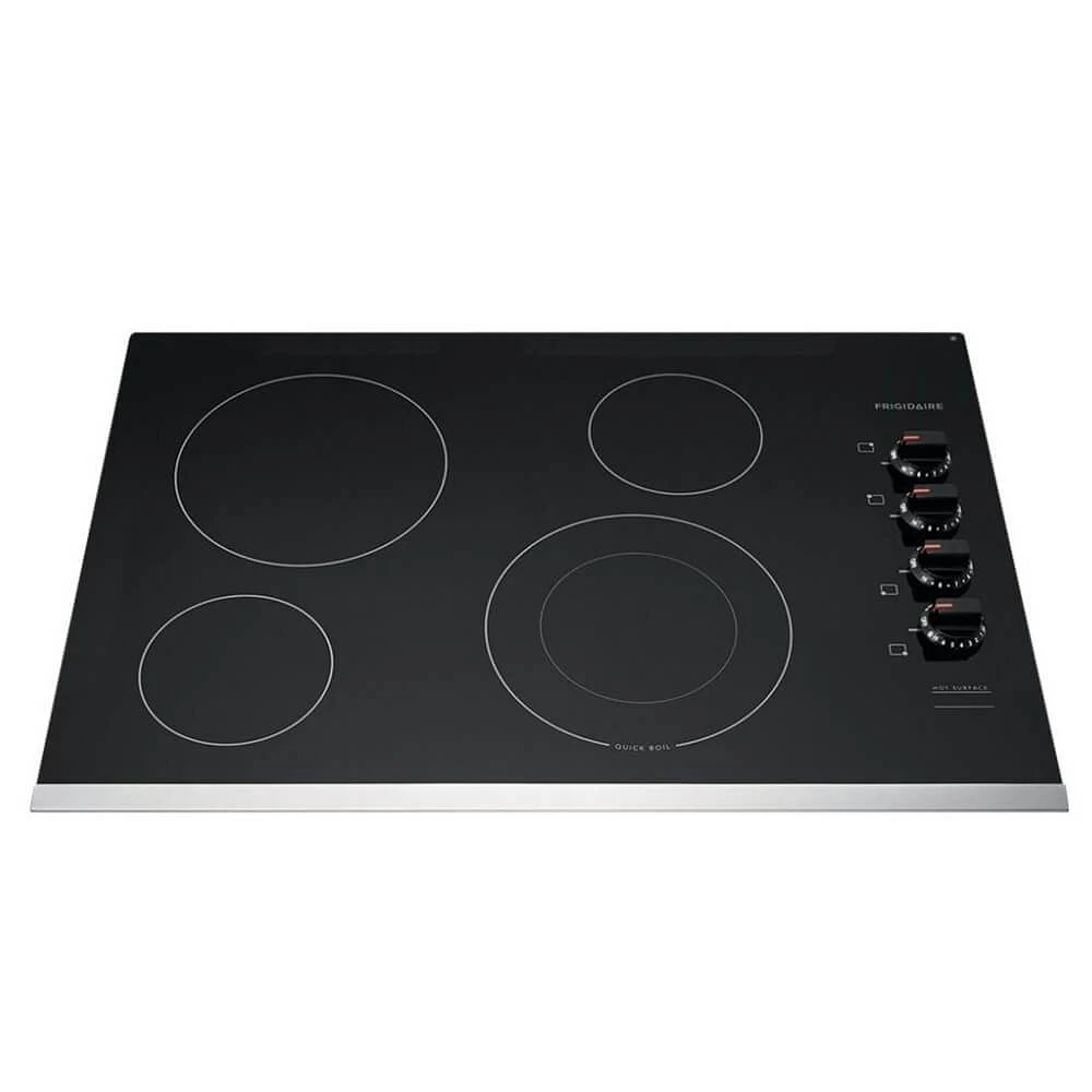Frigidaire 30 Inch Black 4 Burner Electric Cooktop | Electronic Express ...