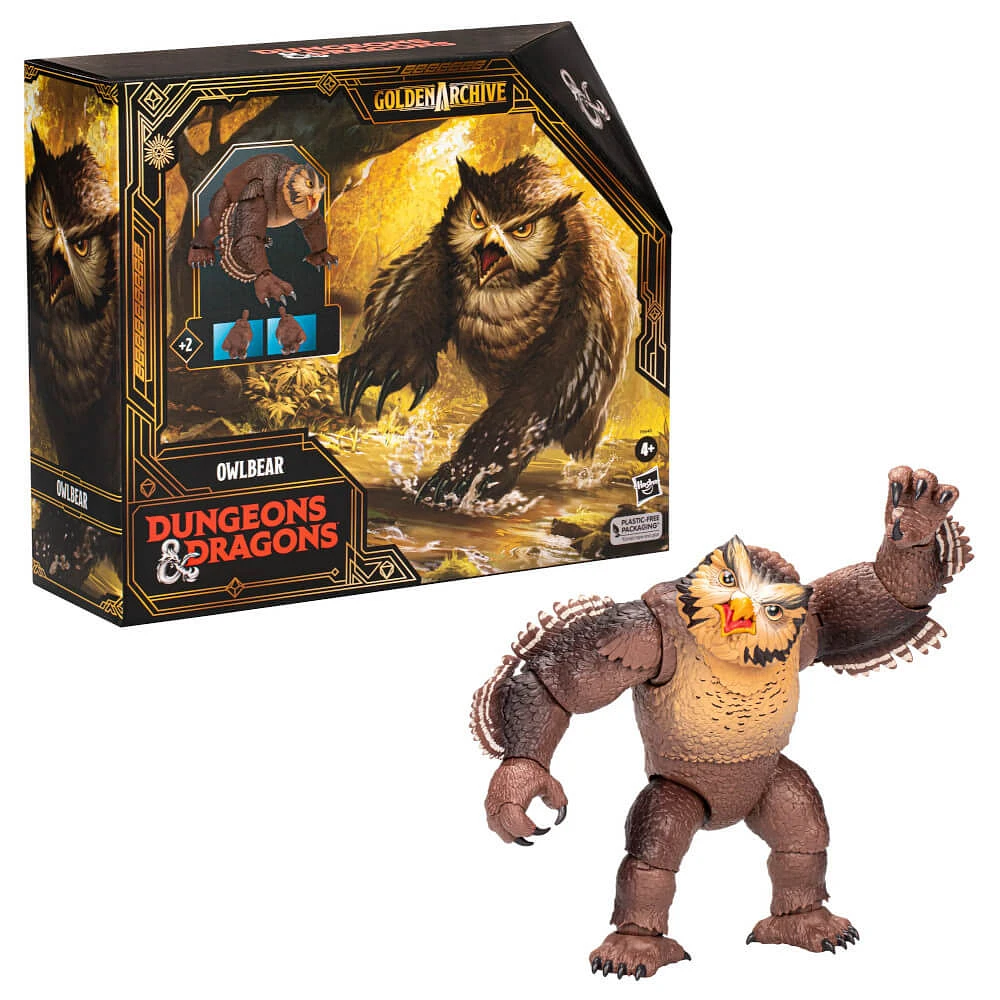 Hasbro 6 inch Dungeons and Dragons Golden Archive Owlbear Action Figure ...