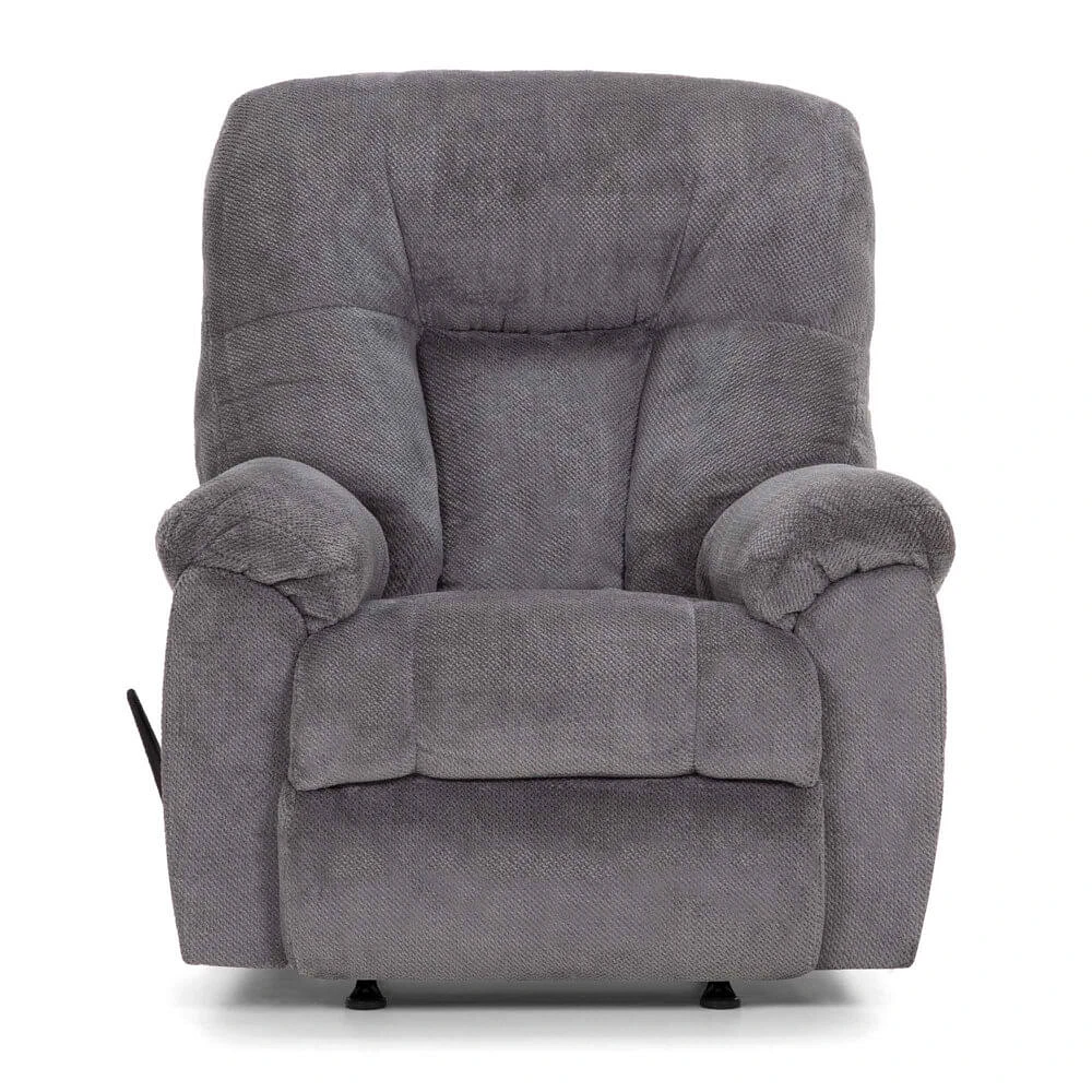 Franklin Corporation Connery Earth Slate Fabric Recliner | Electronic ...